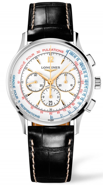 Nouvelle montre Longines Chronographe Asthmomètre-Pulsomètre
