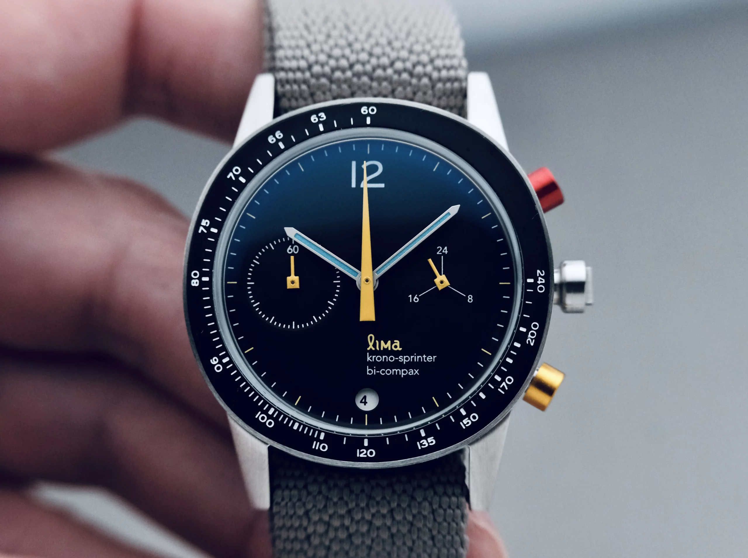 Lima Krono-Sprinter : montre chronographe méca-quartz abordable